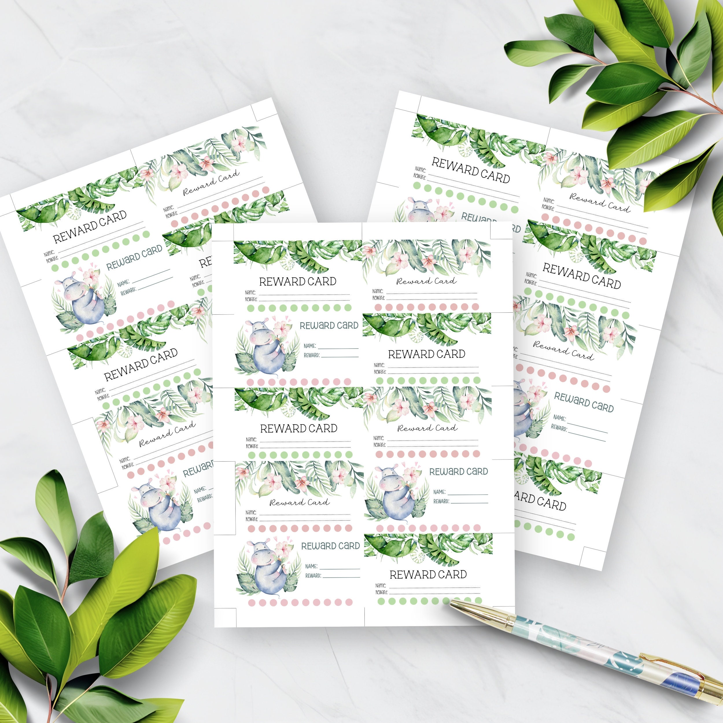 Printable Classroom Reward Punch Cards, Set of 3 Positive Class Reward ...