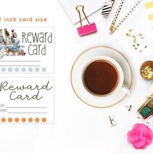 Printable Classroom Reward Punch Cards, Set of 2 Cat Theme Incentive ...