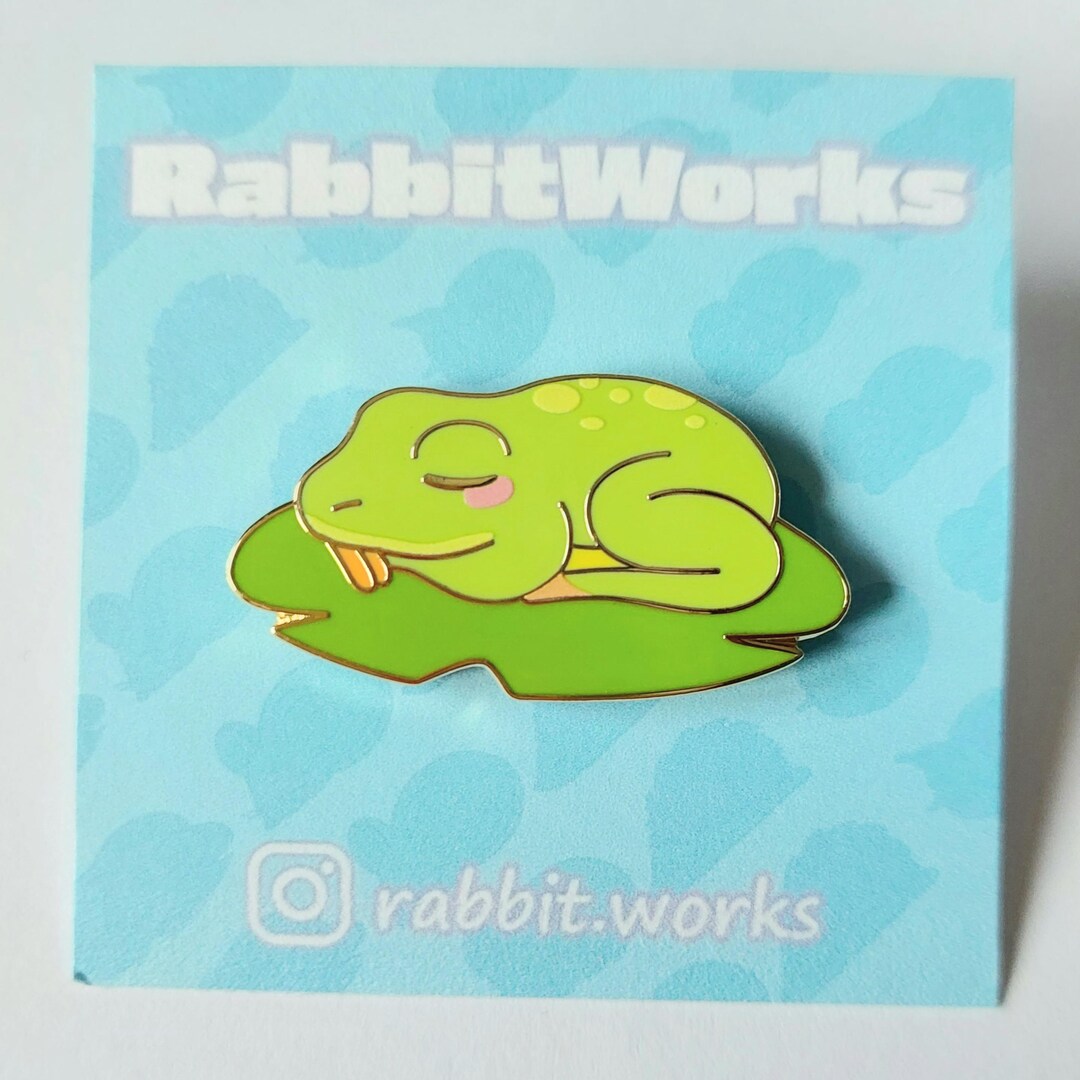 Frog Hard Enamel Pin Badge - Etsy