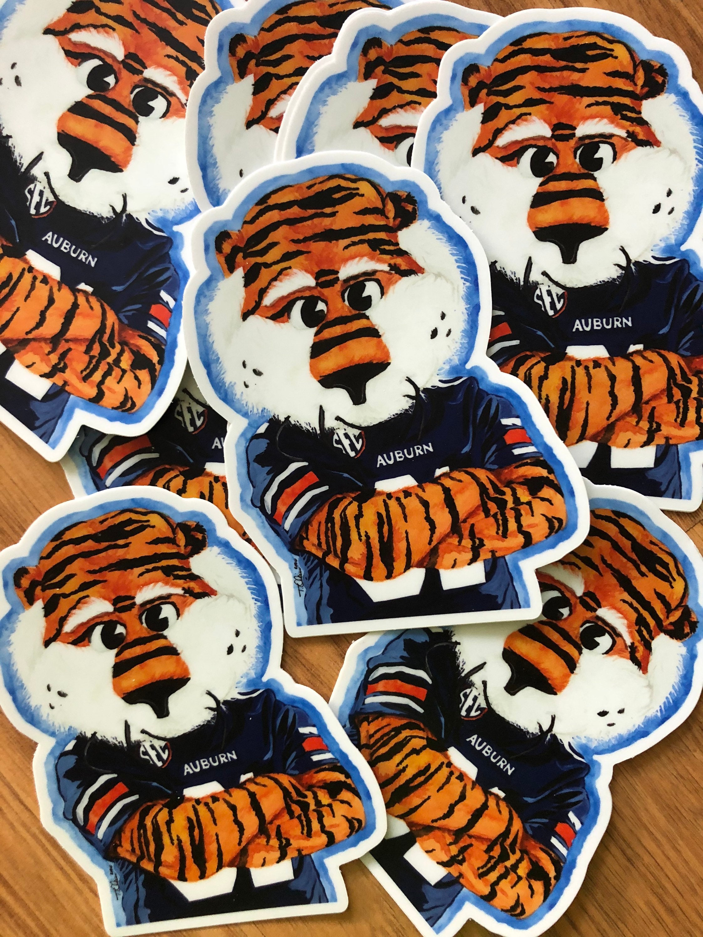 The Cutest Aubie Stickers | Etsy
