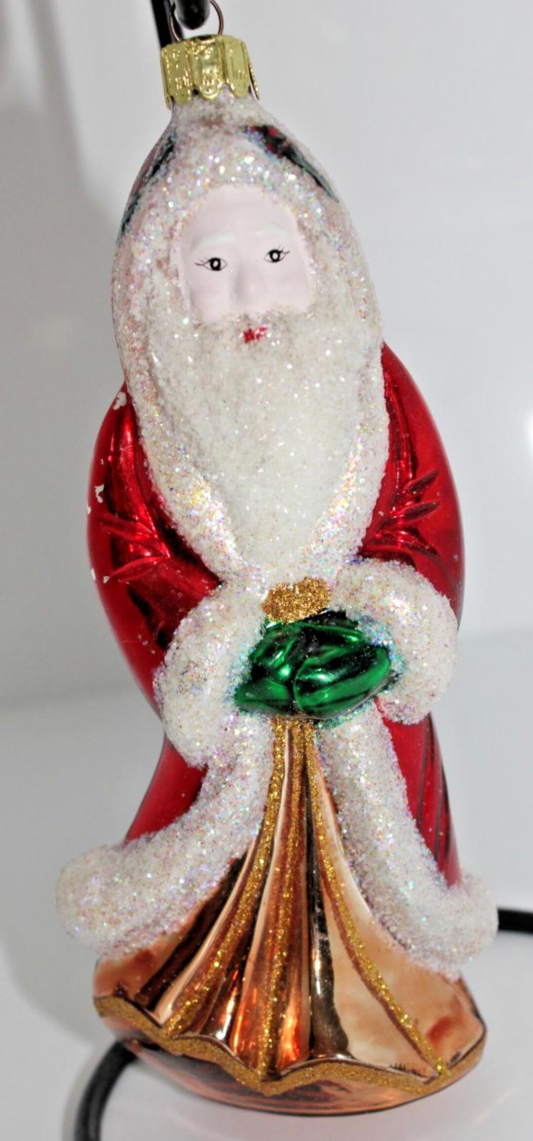 1996 Santa's Best European Style Mouth Blown Glass Christmas Ornament ...