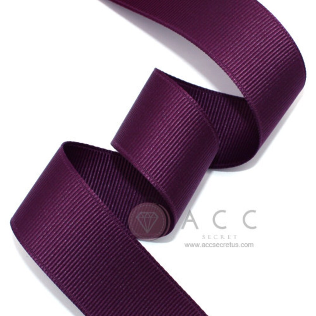 5yards Grape Solid Grosgrain Ribbon - 5mm(2/8''), 10mm(3/8''), 15mm(5/8 ...
