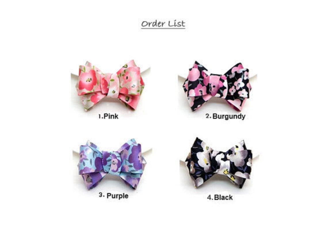 2 PCS Cherry Blossom Fabric Ribbon Motive Pick Your Color : - Etsy