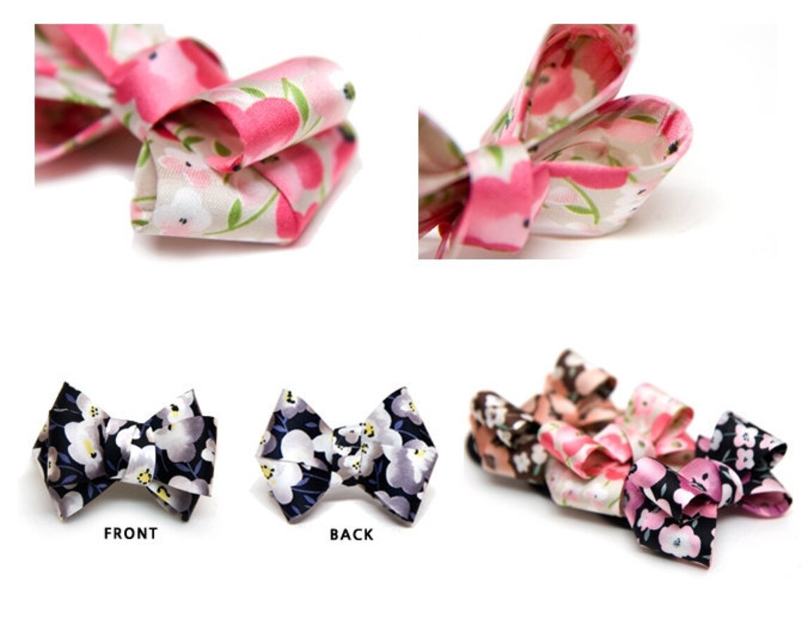 2 PCS Cherry Blossom Fabric Ribbon Motive Pick Your Color : - Etsy