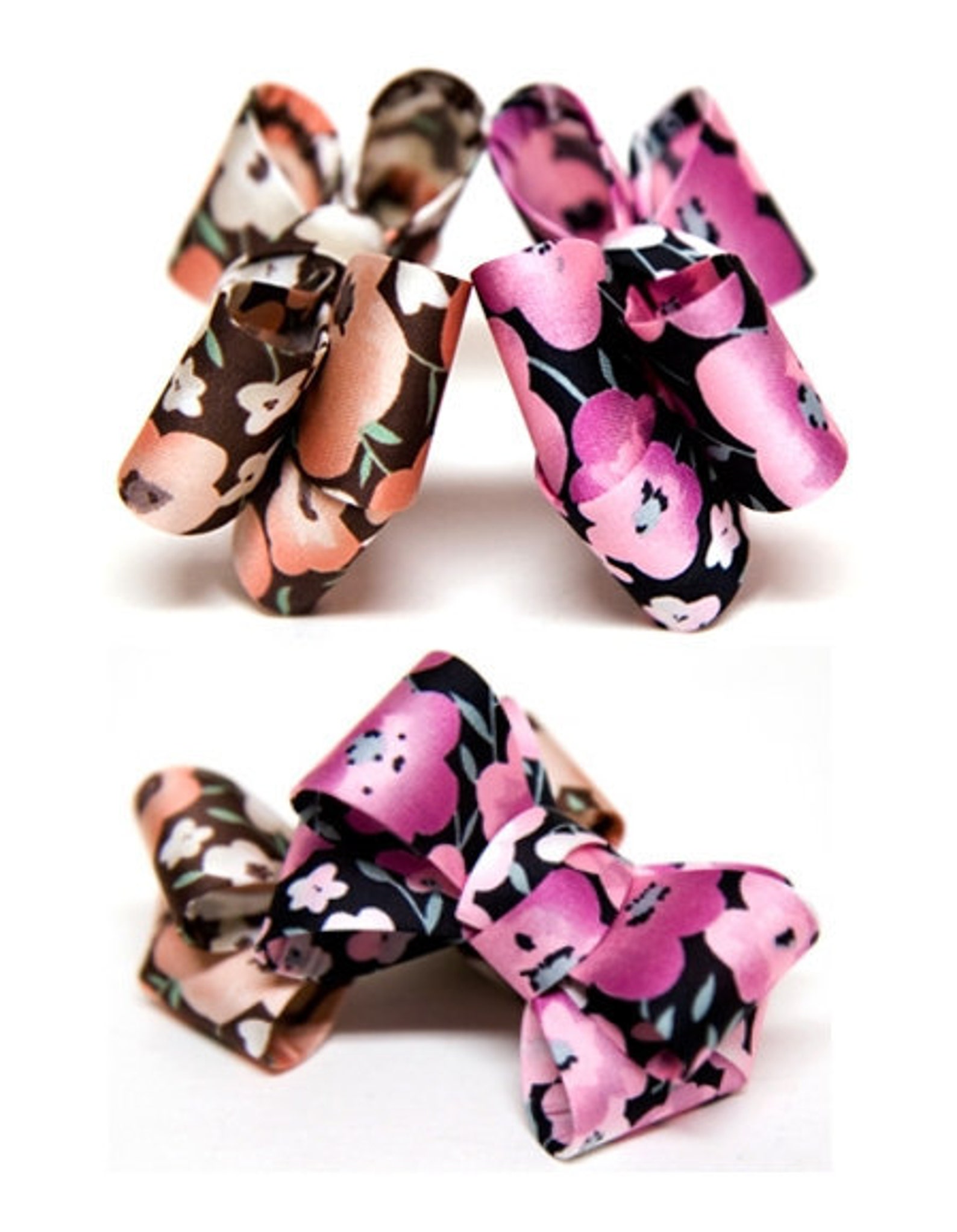 2 PCS Cherry Blossom Fabric Ribbon Motive Pick Your Color : - Etsy