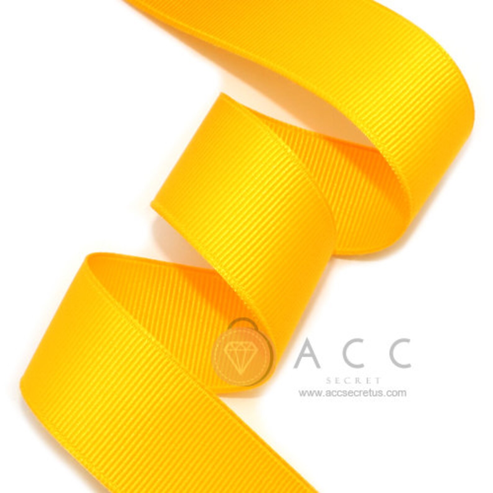 5yards Yellow Gold Solid Grosgrain Ribbon | Etsy