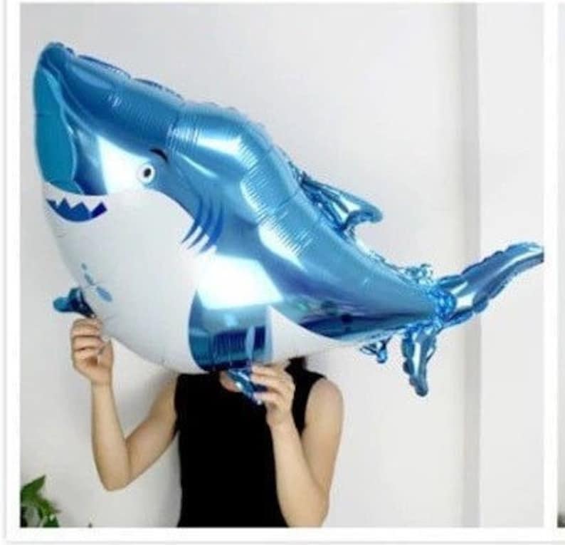 Shark 36" Large Ocean Theme Mylar Balloon Beach Balloon Party Birthday ...