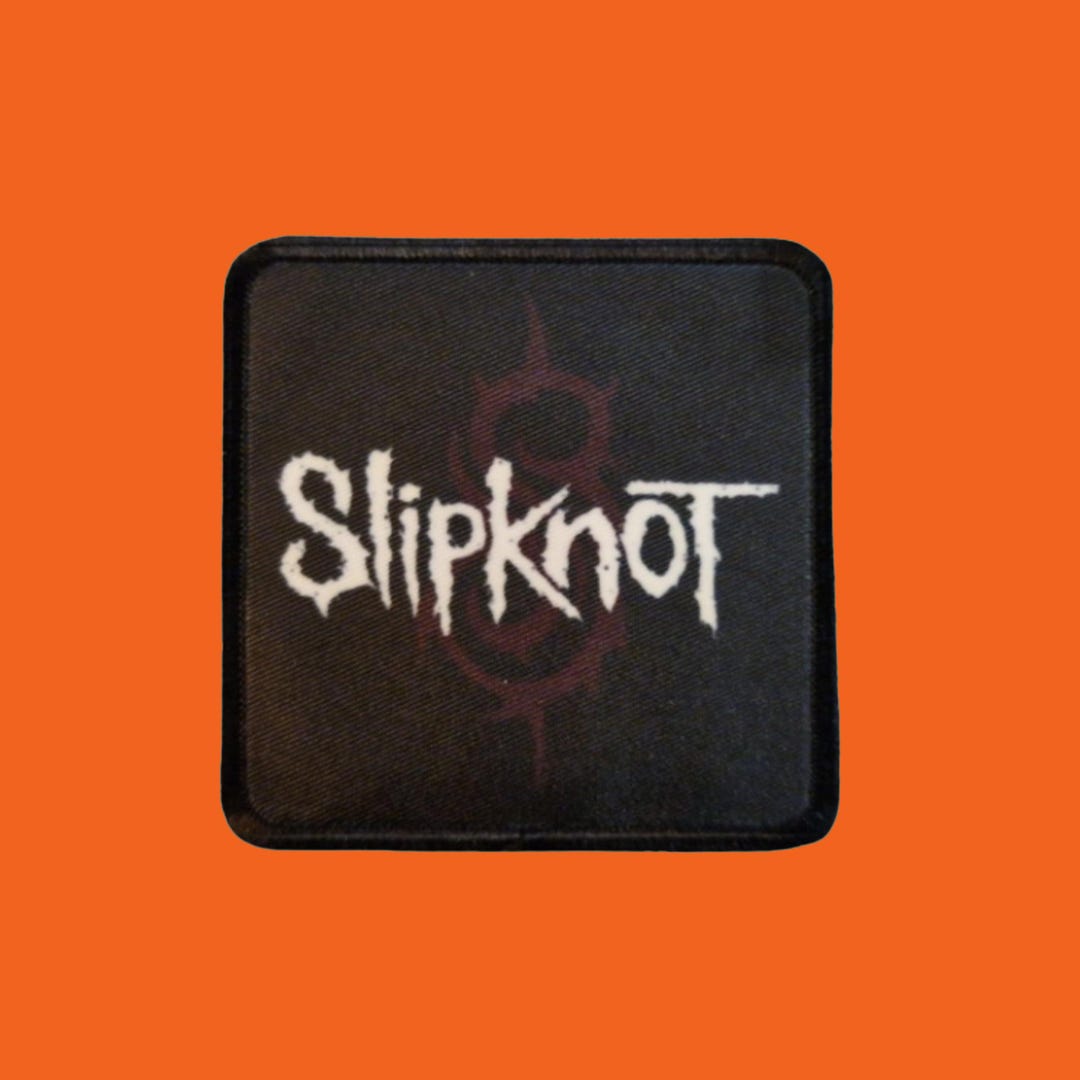 Slipknot Patch - Logo With Band Name - Printed - 7.5 X 7.5 Cm Square ...