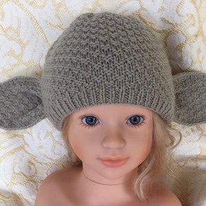 PDF Pattern Only - Knitting Grogu/yoda/dobby Hat Pattern - Baby, Child ...