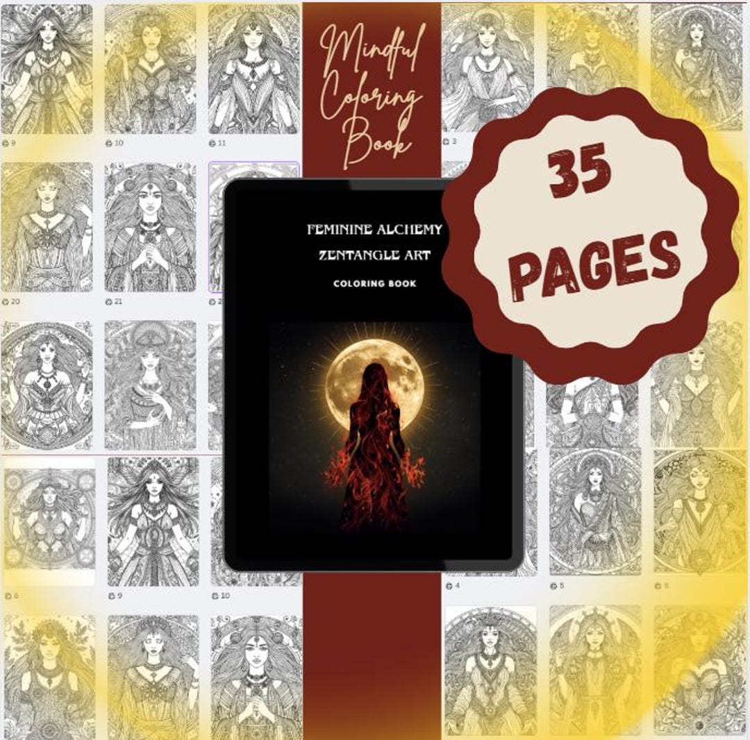 Gothic Coloring Pages PDF | Feminine Alchemy, Shadow Work ...