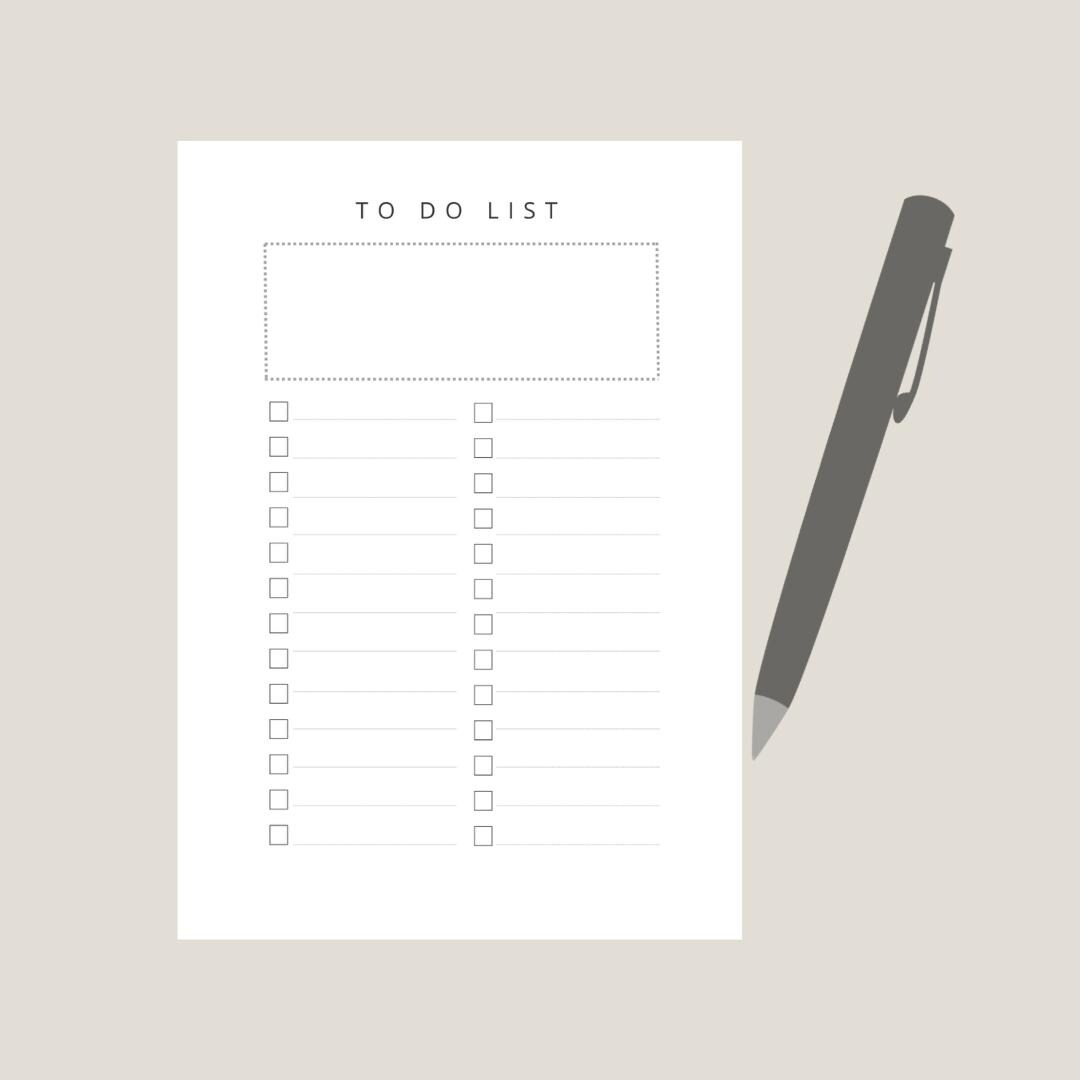 Minimalist To-do List Template: Fillable Daily Planner (PDF, PNG ...