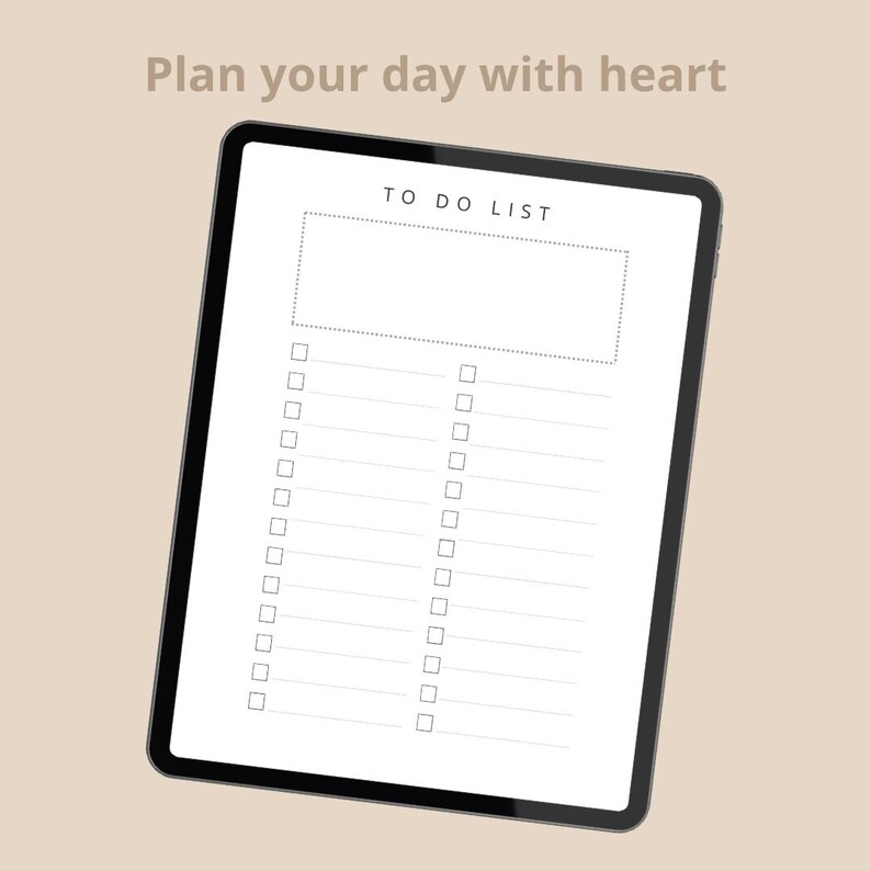 Minimalist To-do List Template: Fillable Daily Planner (PDF, PNG ...