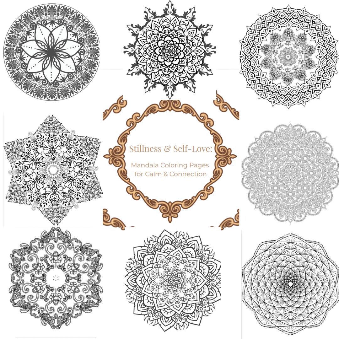 Mindful Floral Mandalas Coloring Book for Self-love & Reflection ...