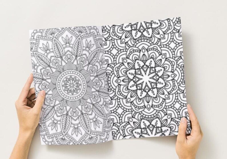 Mandala Coloring Book PDF for Self-care & Reflection | Guided Self-love ...