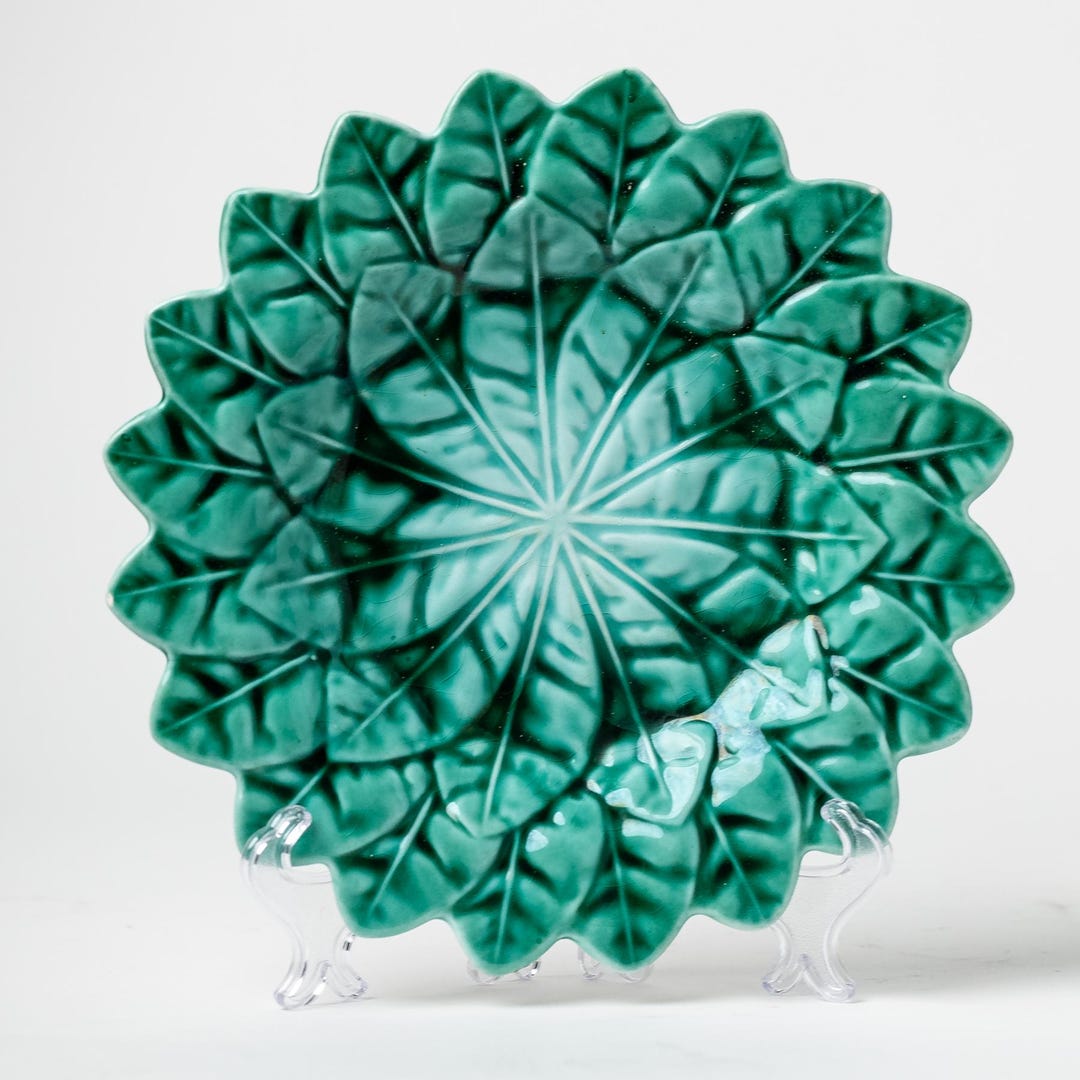 Green Lettuce Snack Plate - Set of 4 - Etsy