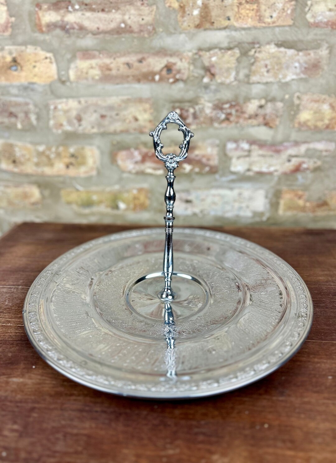Silver Serving Platter/server - Etsy