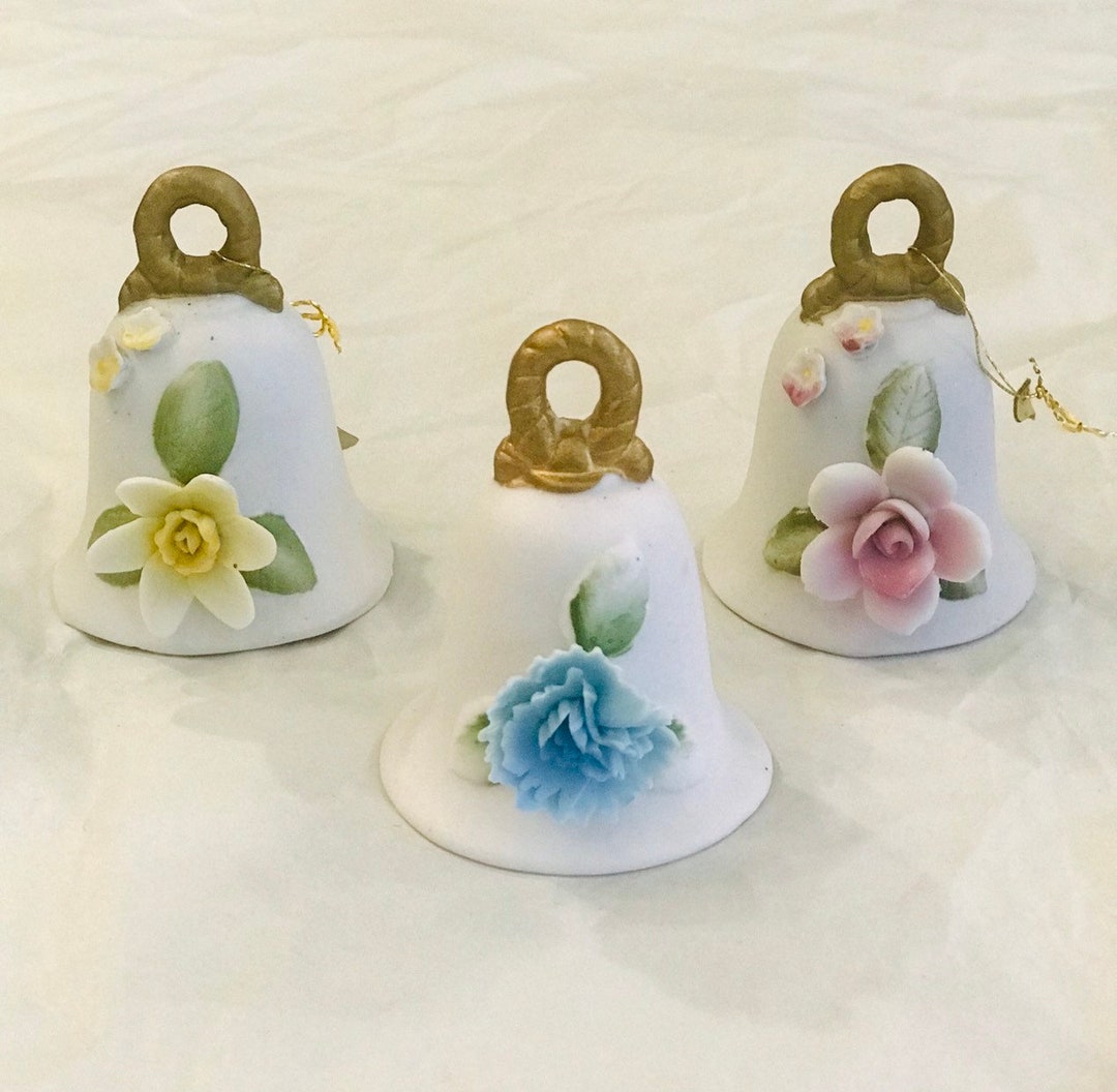 Enesco bell of the Month Flower Bells Set of 3 - Etsy