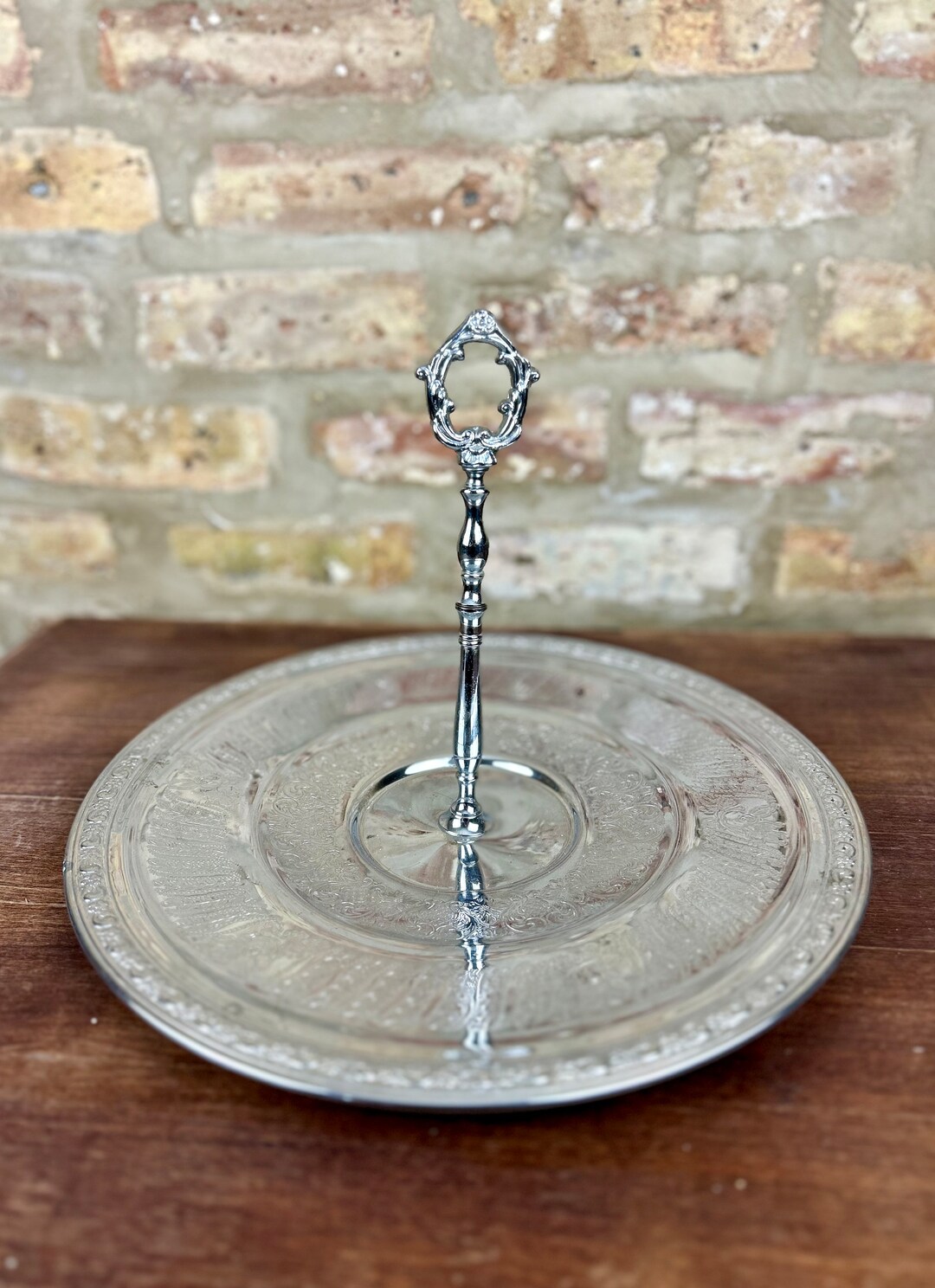 Silver Serving Platter - Etsy