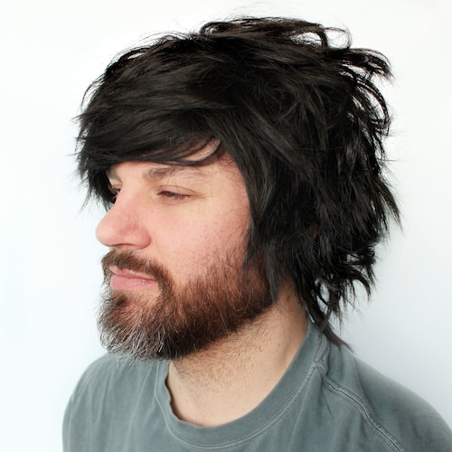 Short Black Wig Men's Wig Emo Wig for Men Coal - Etsy