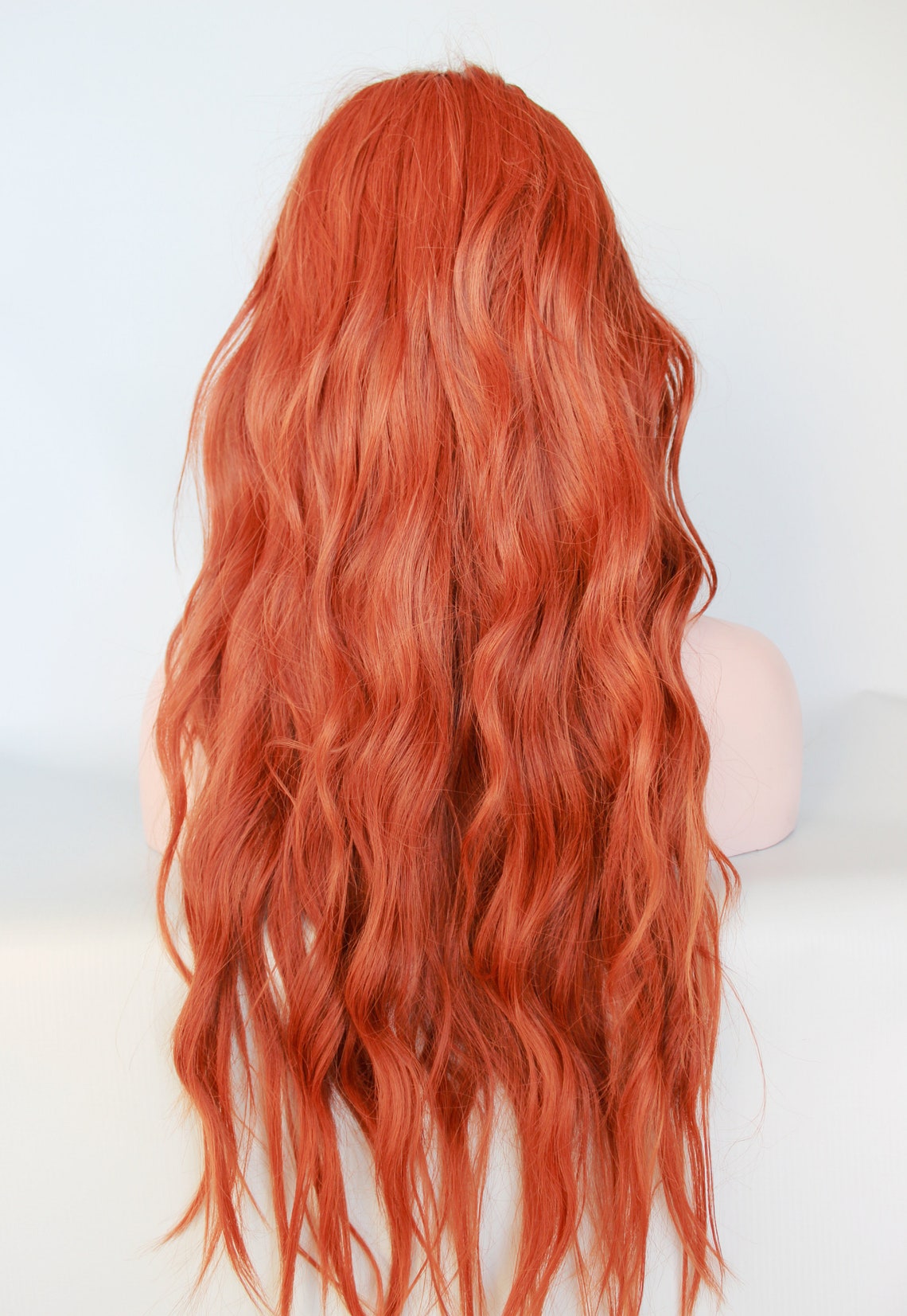 Auburn Red Wig Long Red Wig Wavy Red Wig Mermaid Wig - Etsy
