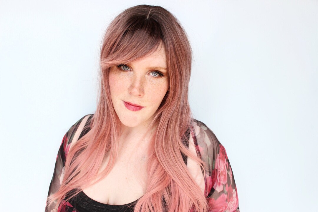 Straight Pink Wig, Long Pink Wig, Pastel Wig, Pastel Pink Wig, Soft ...