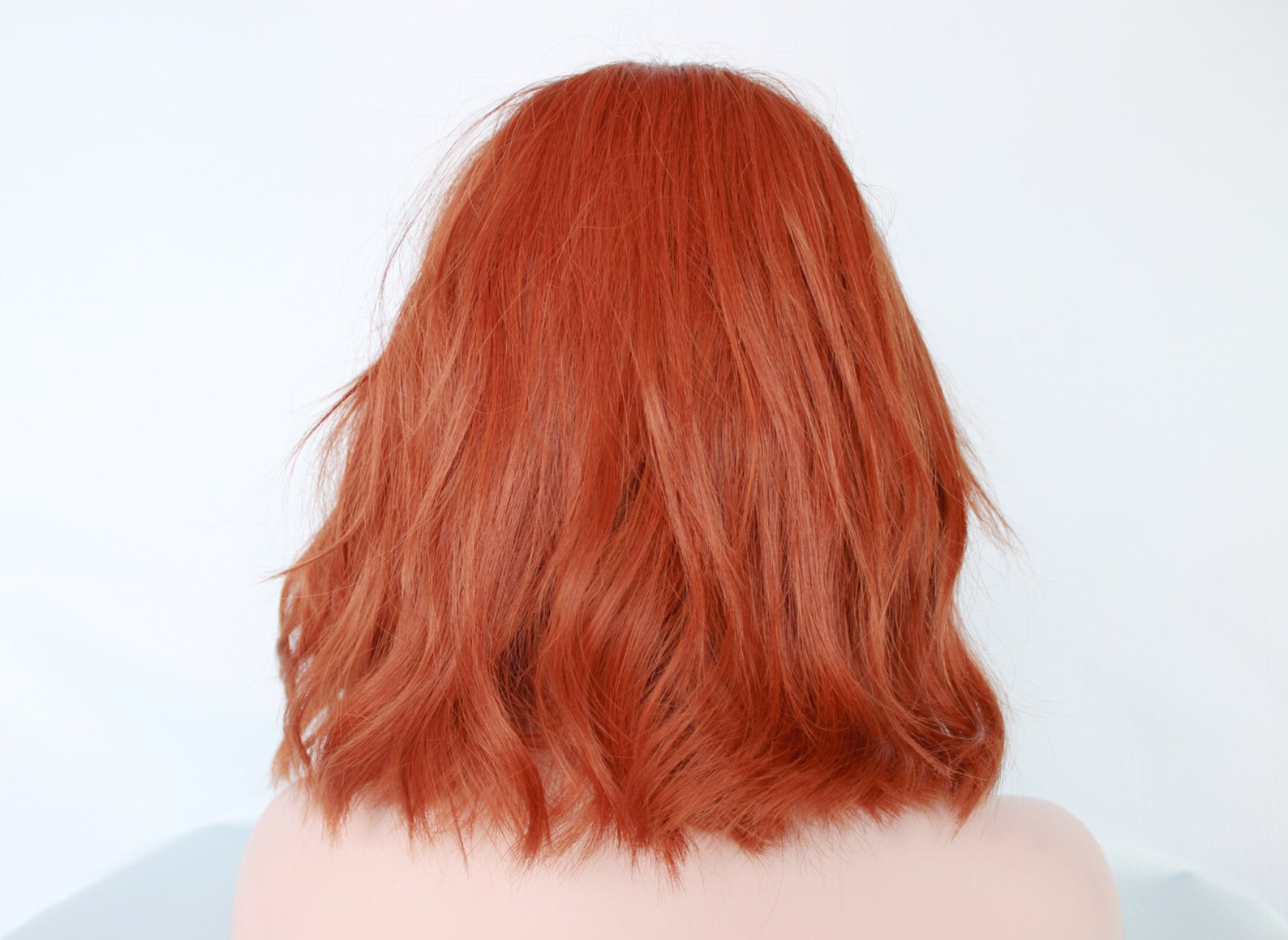 Short Red Wig Auburn Red Wig Wavy Red Wig Bob Wig Peachy - Etsy