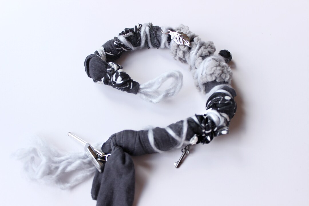 Black Clip in Hair Wrap Dreadlock Wrap Extension, Festival Hair ...