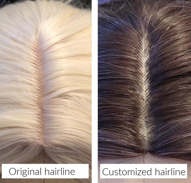 Orange Scene Wig Scene Emo Wig Long Straight Orange Wig - Etsy