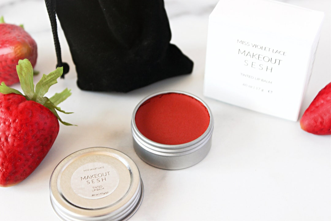 Lip Tint Balm, Lip Stain, Red Lip Balm, Natural Makeup, Vegan Makeup - Etsy