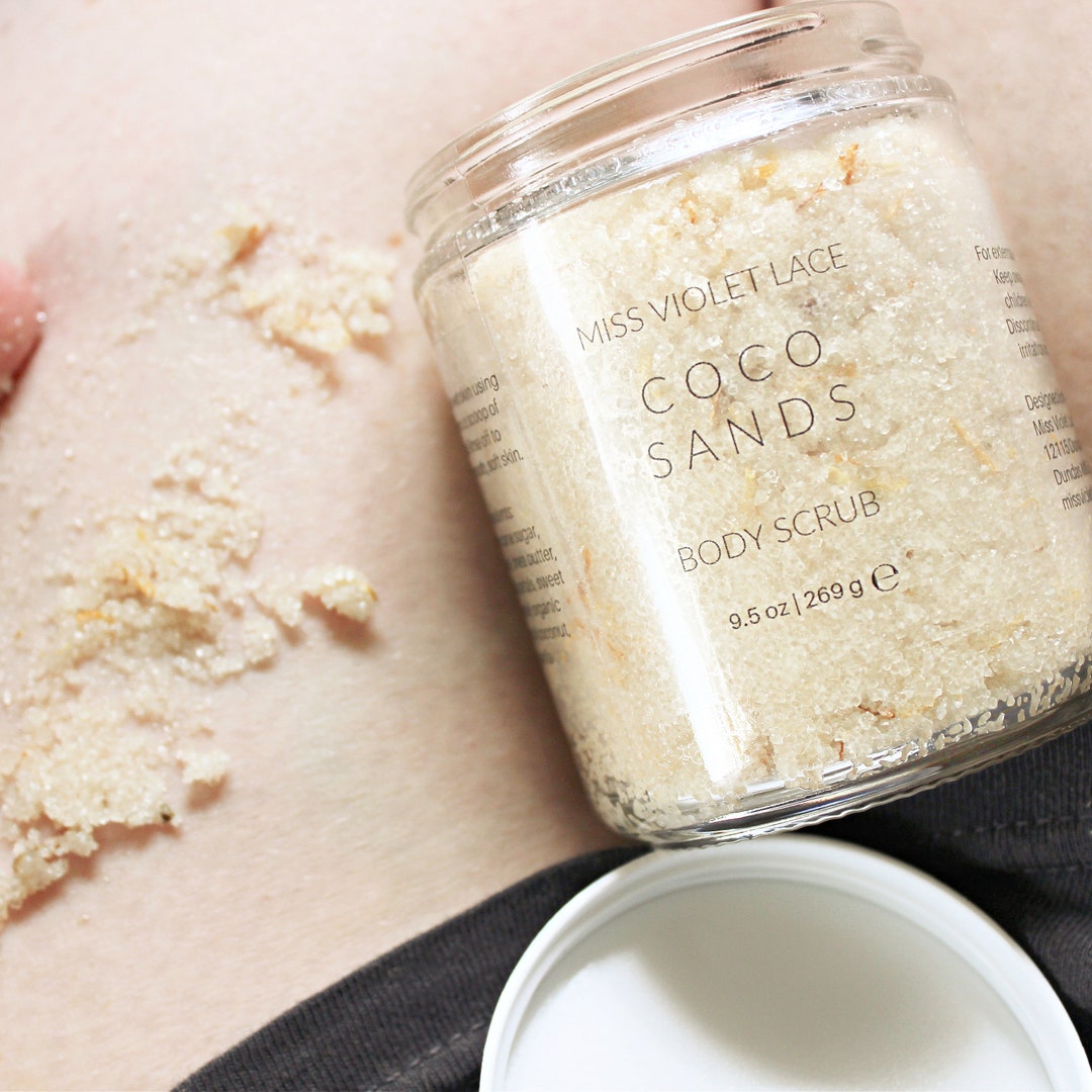 Coconut Body Scrub, Sugar Scrub, Beachy Scrub, Natural Body Scrub ...