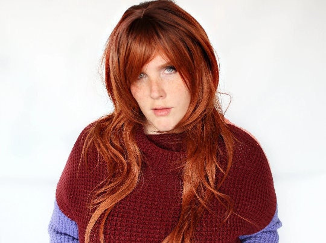 Long Auburn Red Wig, Wavy Red Wig, Ginger Wig, Redhead Wig -- Spiced ...