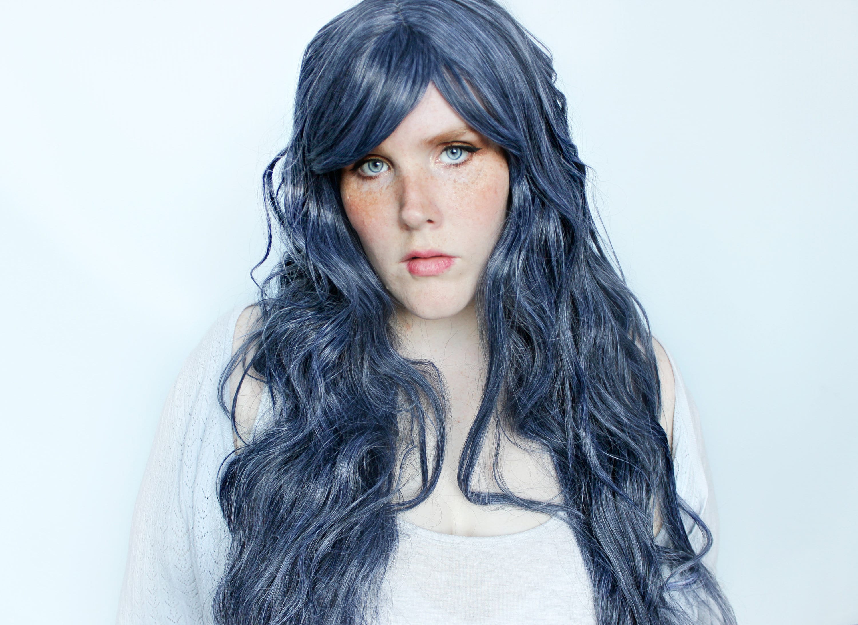 Black And Dark Blue Scene Hair