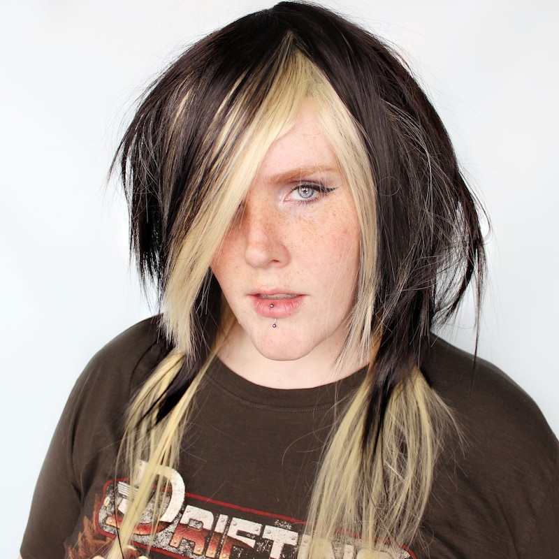 Brown Wig Emo - Etsy