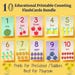 Set of 10 Numbers Flashcards | Preschool Math | Counting Cards ...