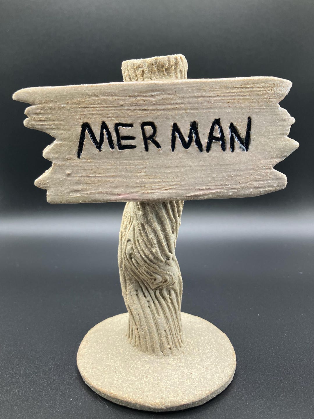 Ceramic “merman” Fish Tank Sign - Etsy