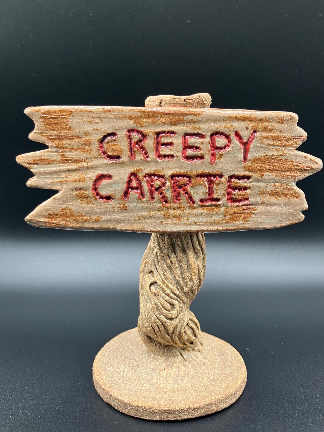 Creepy Carrie Ceramic Fish Tank Sign - Etsy
