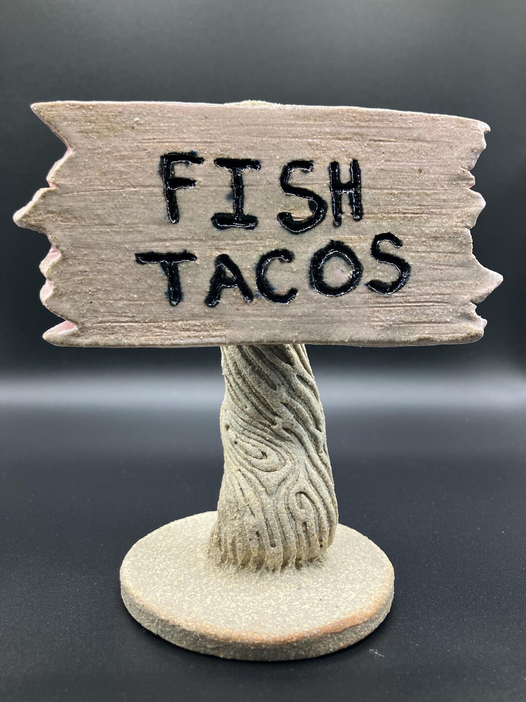 Ceramic “fish Tacos” Fish Tank Sign - Etsy