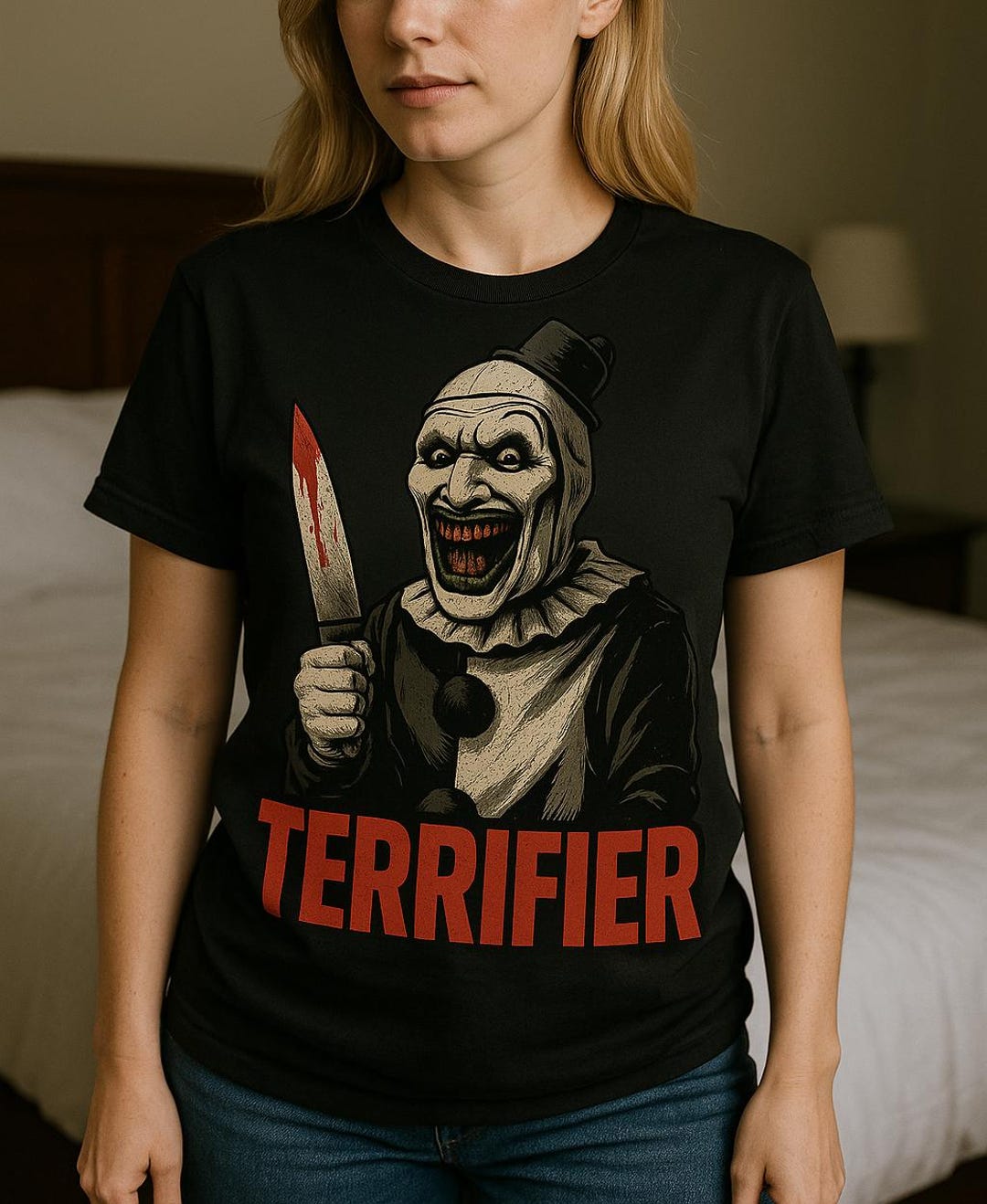 Vintage Terrifier Art the Clown T-shirt Design - PNG File - Horror - Etsy