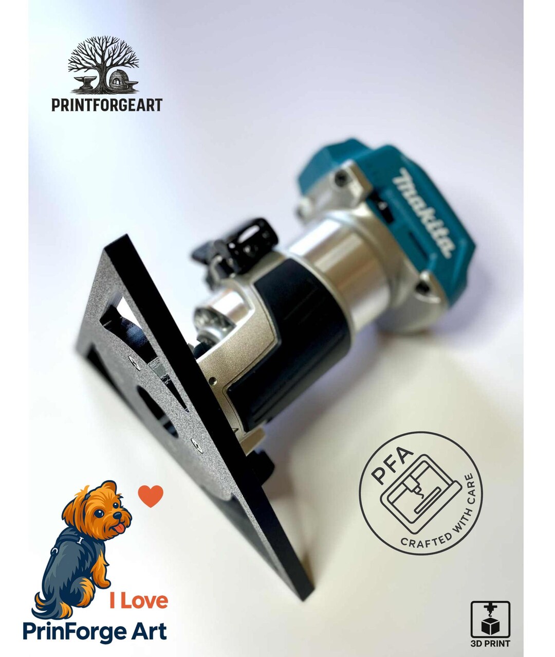 Triangle Edge Guide for Makita DRT50 Router – Fits RT0700 / RT0702 ...