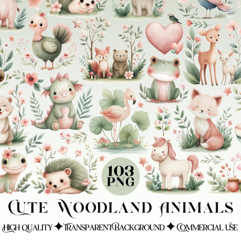 Clipart Cute Animal - Etsy