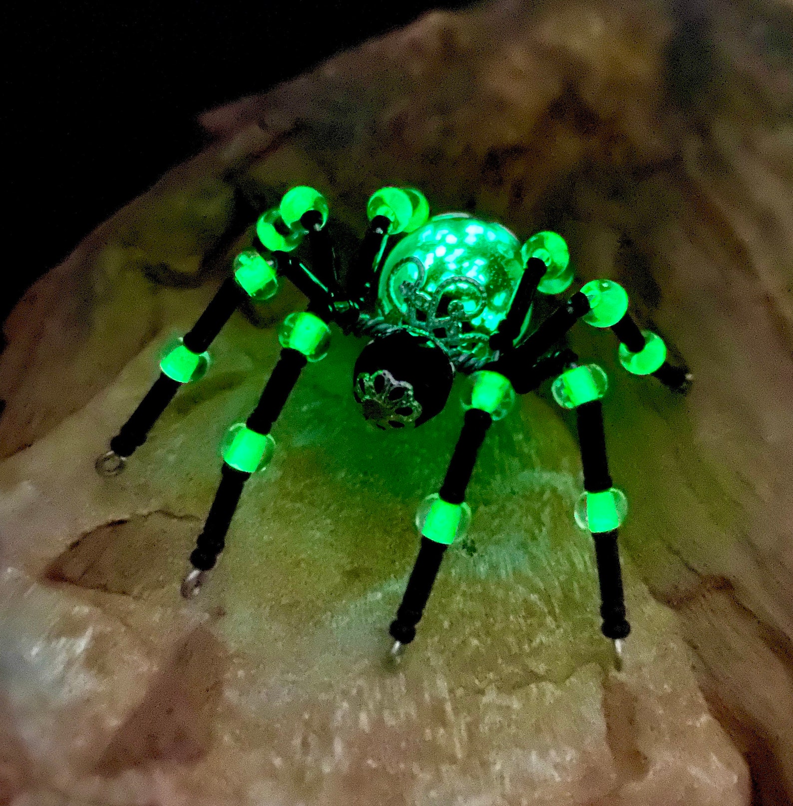 TWISTED SPIDERS Small Size Glow-in-the-dark Twisted Spider - Etsy