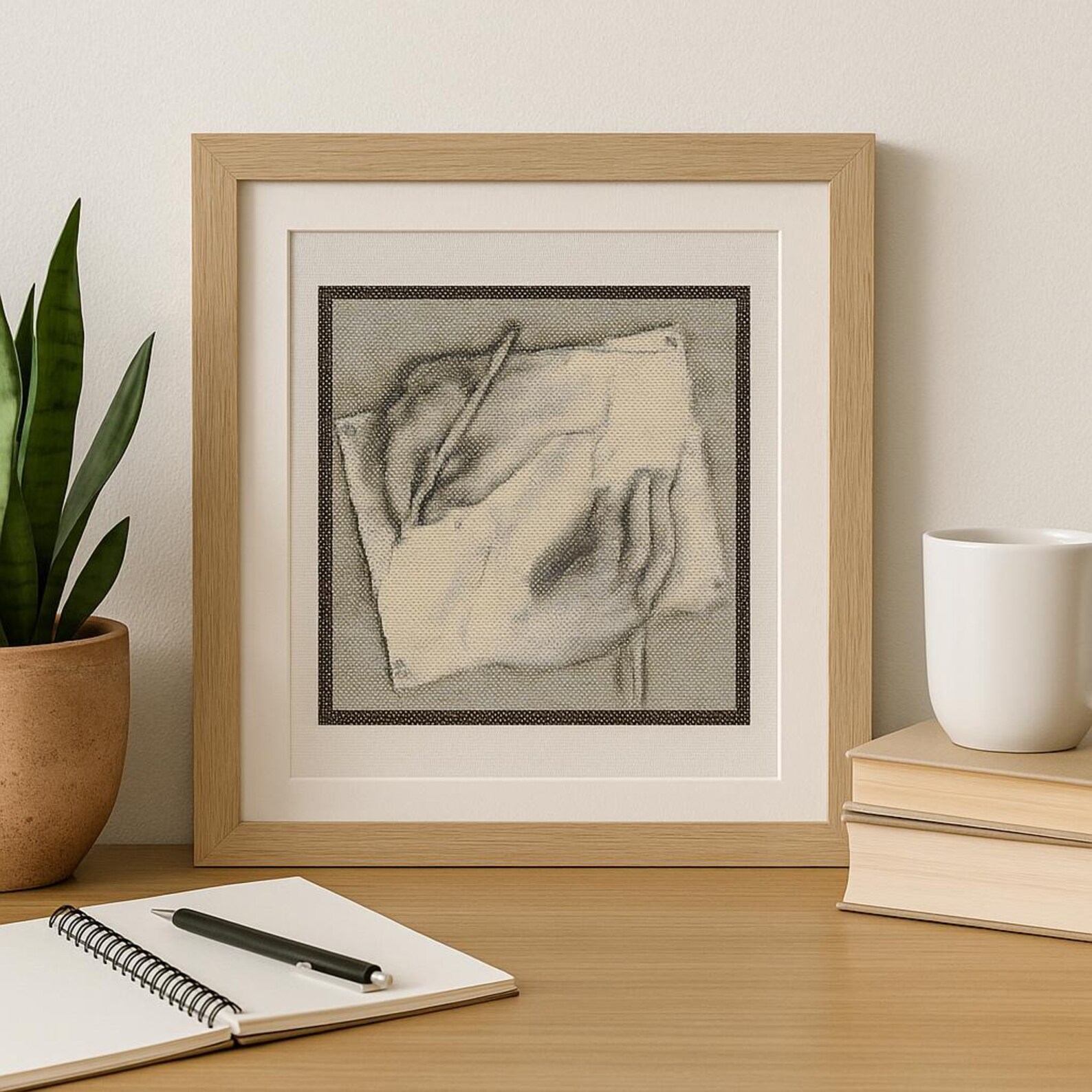 M.C. Escher 'hands Drawing Hands' Cross Stitch Pattern (PDF) - Etsy