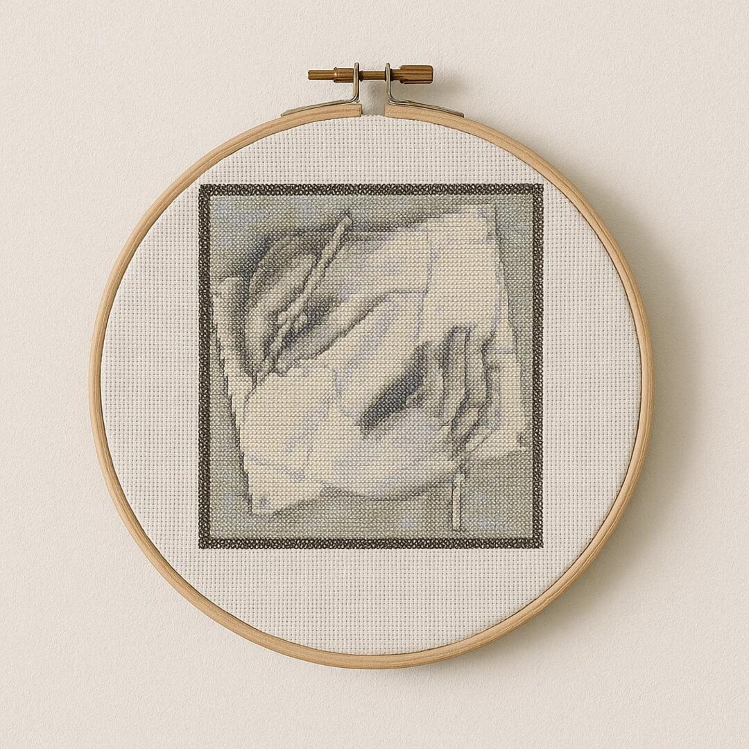 M.C. Escher 'hands Drawing Hands' Cross Stitch Pattern (PDF) - Etsy