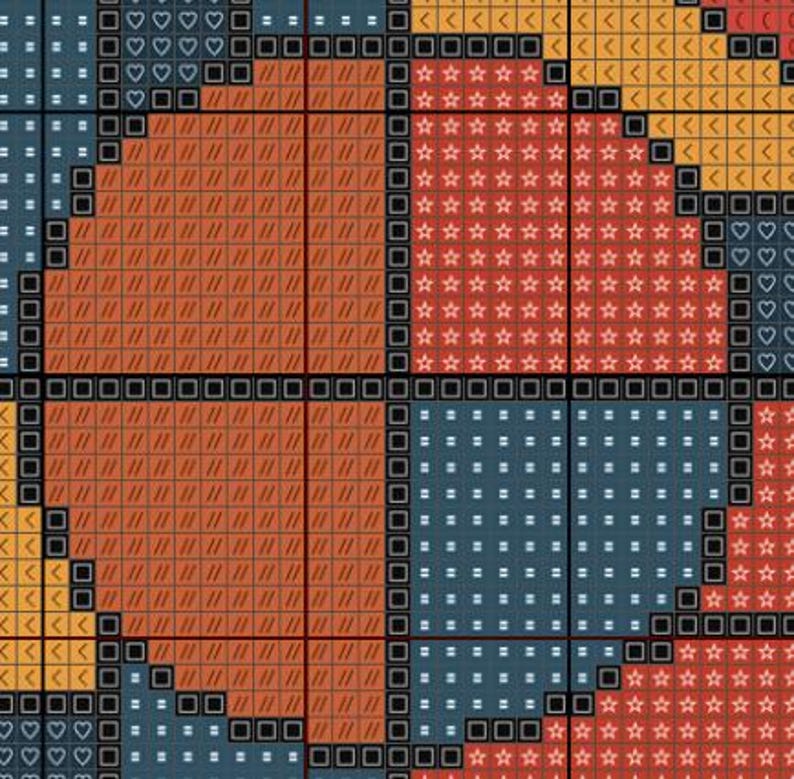 Bauhaus Cross Stitch Pattern Bundle | Modern Geometric Cross Stitch ...