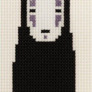 No-face (spirited Away) Cross Stitch Pattern, Ghibli Collection, PDF ...