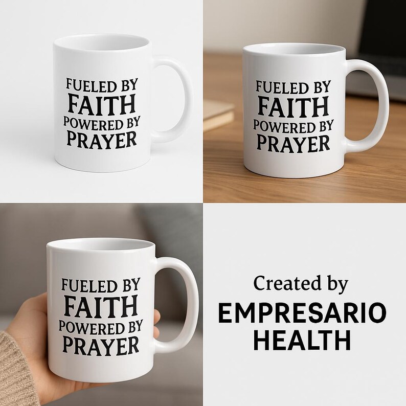 Fueled by Faith, Powered by Prayer - Christian Nurse Mug - Etsy