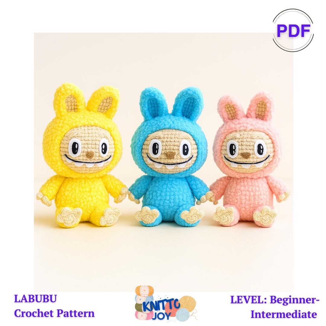 Labubu Crochet Pattern PDF Amigurumi Crochet Pattern Labubu How to ...