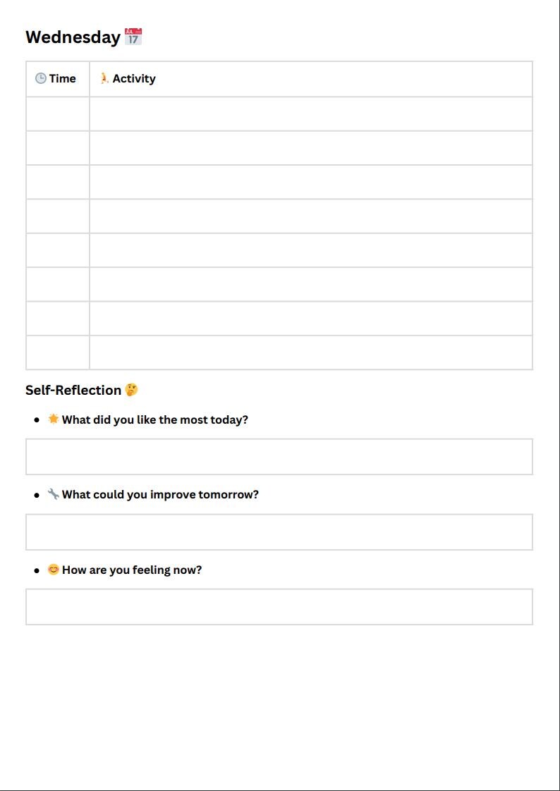 ADHD Kids Routine & Reward Chart Bundle – Printable Daily Planner ...