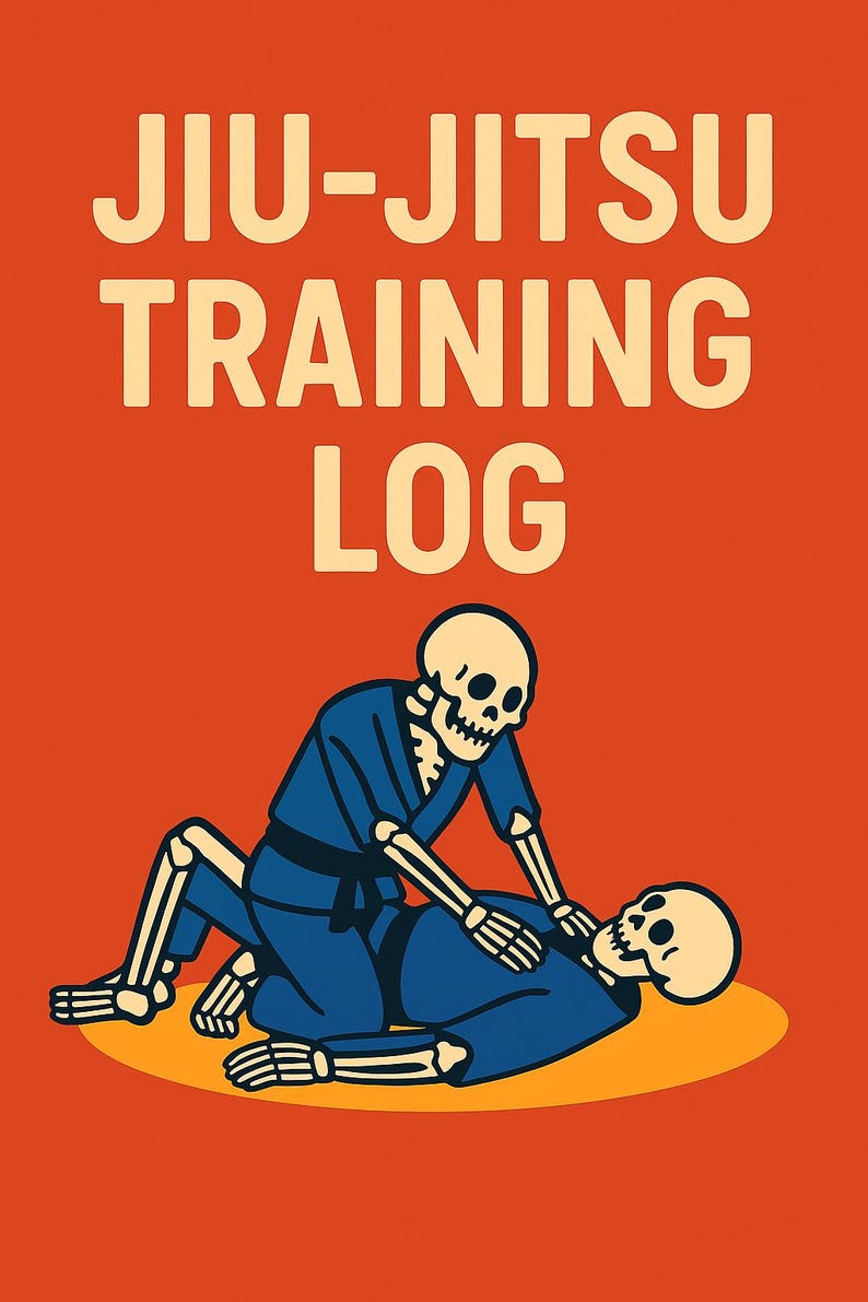 Jiu-jitsu Training Log | BJJ Printable Tracker | Gi / No-gi Grappling ...