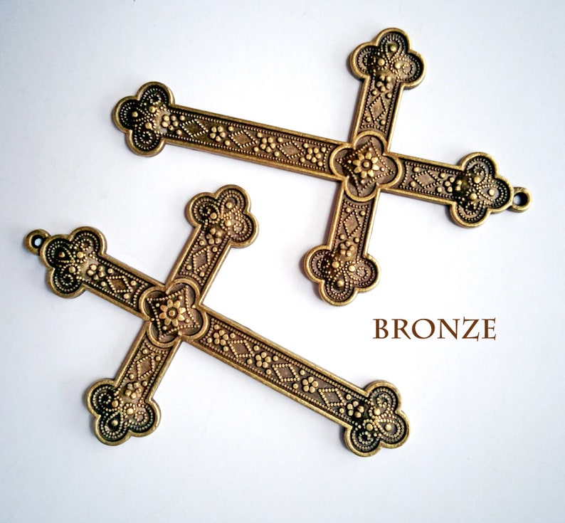 Gothic Satanist Huge Inverted Cross Silver or Bronze Metal | Etsy